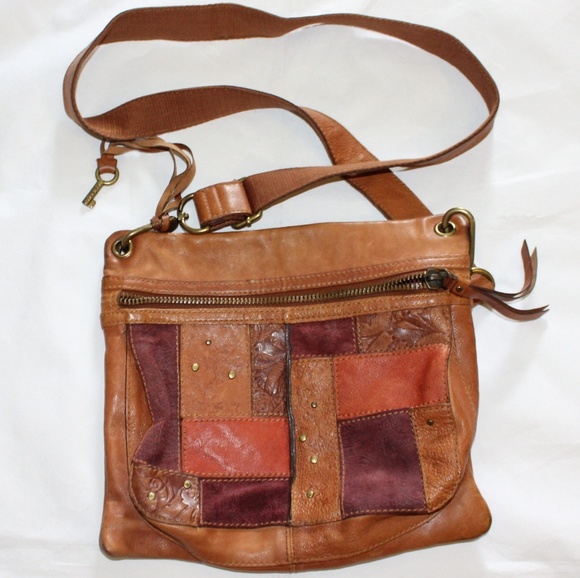 Fossil | Bags | Fossil Patchwork Crossbody Bag | Poshmark